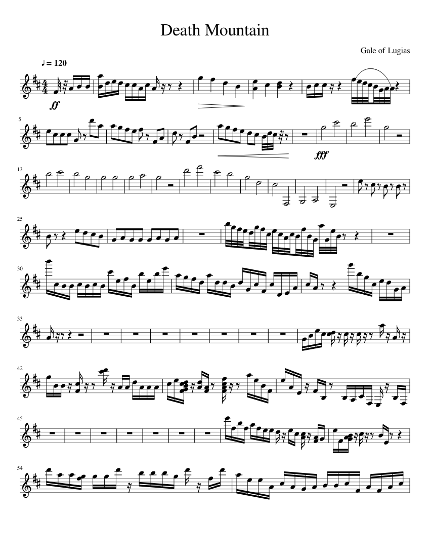 Death Mountain - piano tutorial