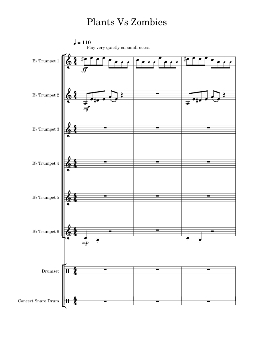 Plants Vs Zombies - piano tutorial