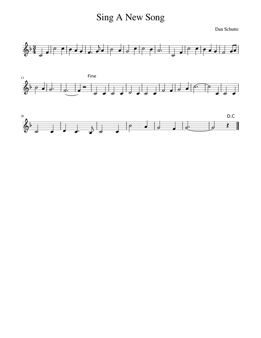 Sing A New Song Sheet music for Piano (Solo) | Musescore.com