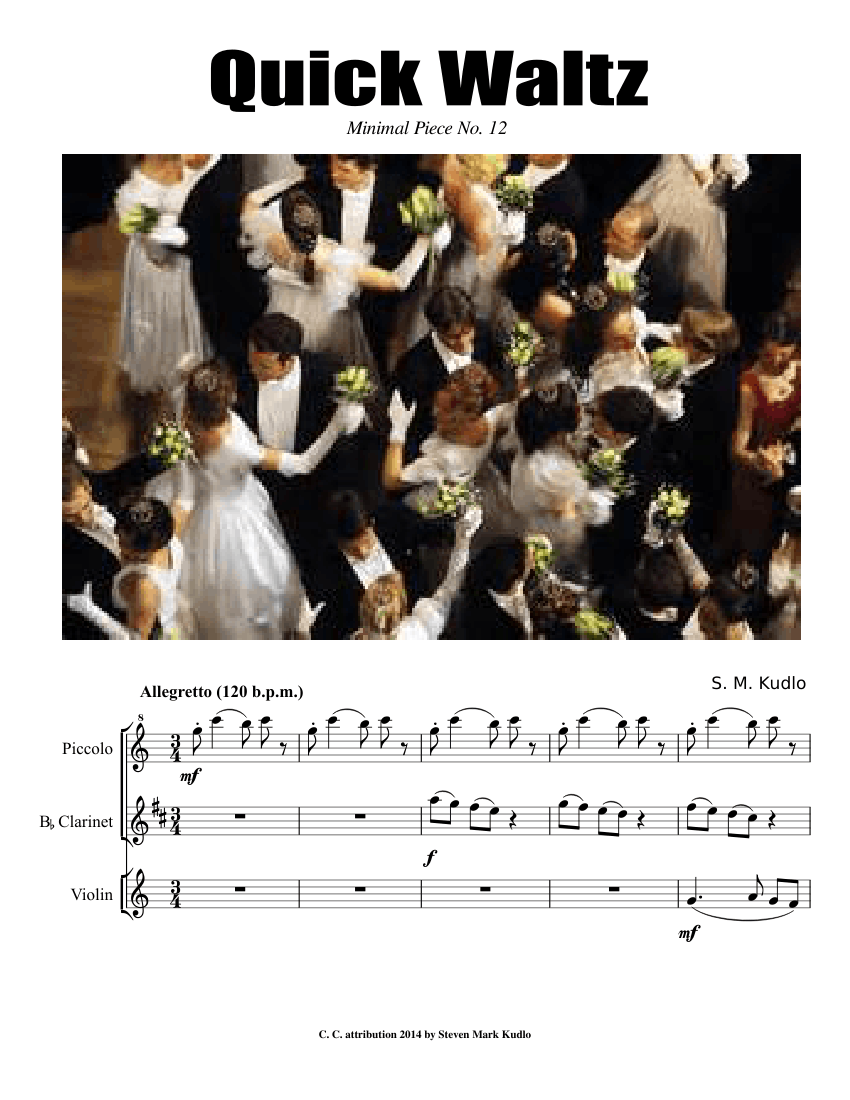 Quick Waltz Sheet music for Oboe, Violin (Mixed Duet) | Musescore.com