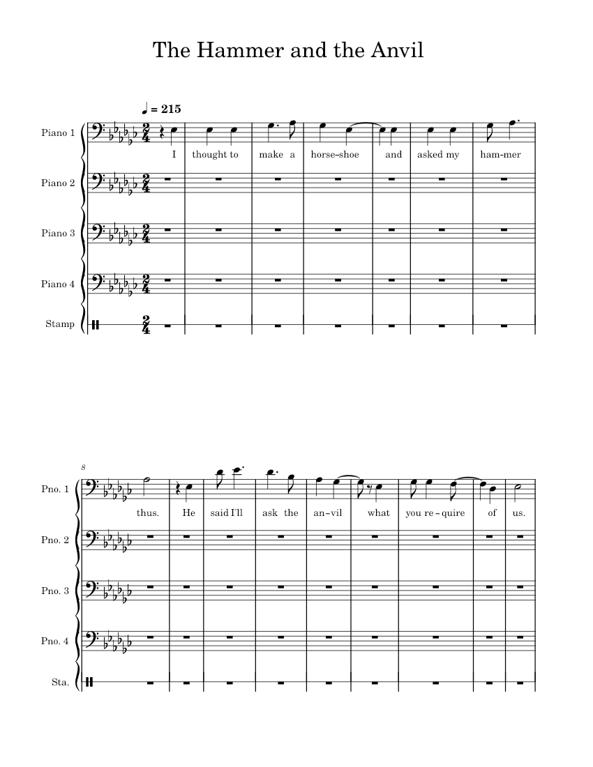 Hammer and Anvil – The Longest Johns The Hammer and the Anvil Sheet ...
