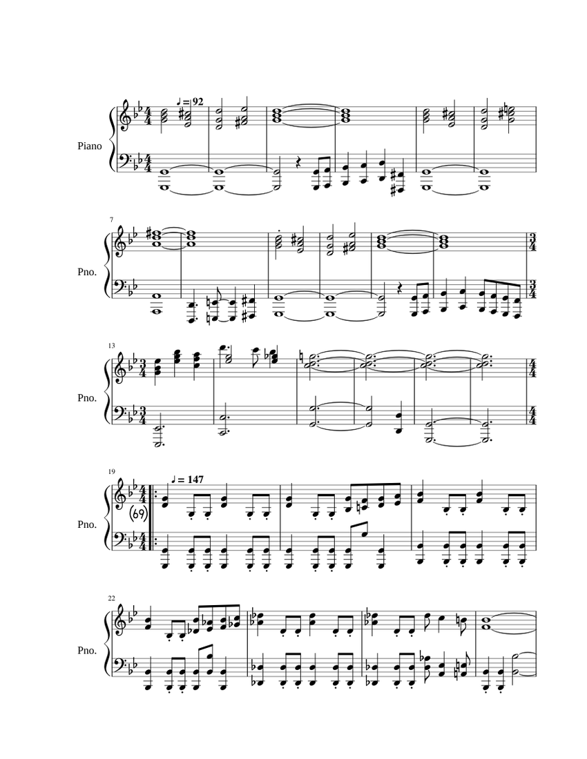 Tyrano Lair Sheet music for Piano (Solo) | Musescore.com