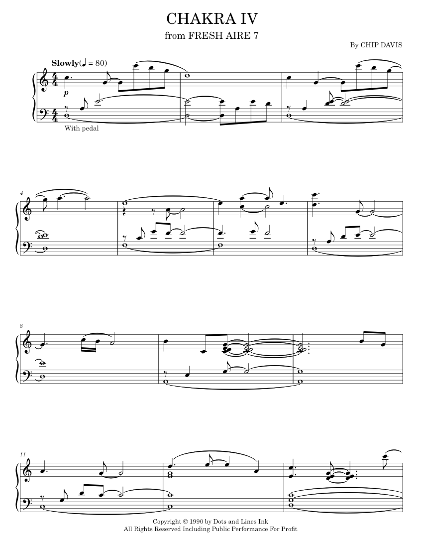Play Official version of Chakra IV sheet music by Chip Davis (Mannheim ...
