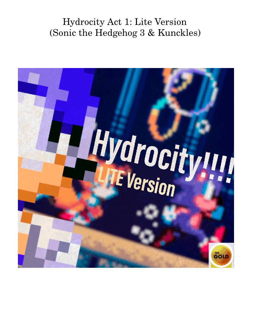 Hydrocity Act 1 Lite Version Sheet music for Organ, Bass guitar, Drum ...