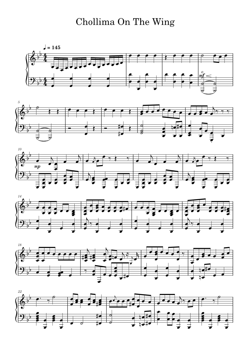 Chollima On The Wing / 천리마 달린다 Sheet Music for Piano (Solo) | MuseScore.com
