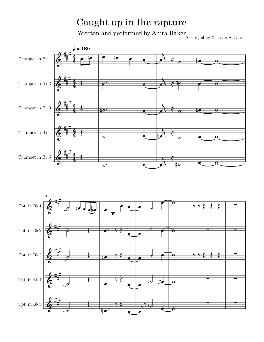 Caught up in the rapture – Anita Baker caught up in the rapture Sheet ...