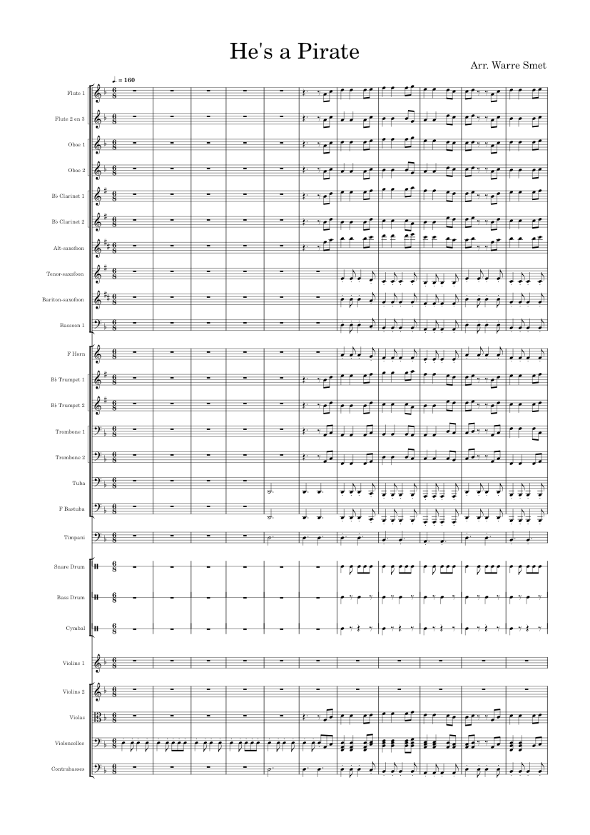 He's a Pirate – Hans Zimmer he's a pirate Sheet Music for Trombone ...
