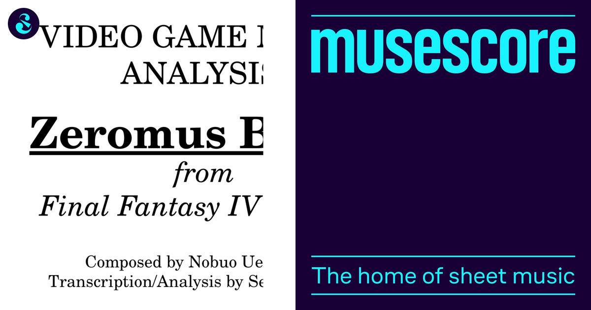 Zeromus Battle – Nobuo Uematsu Sheet music for Organ, French horn, Bass ...