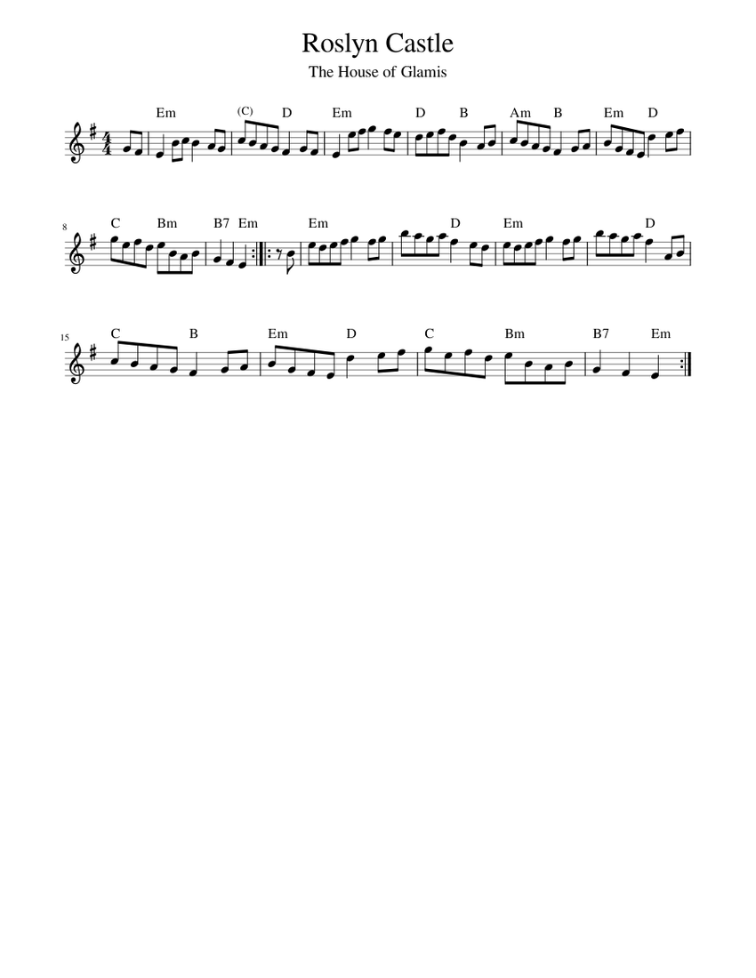 Roslyn Castle Sheet music for Piano (Solo) Easy | Musescore.com