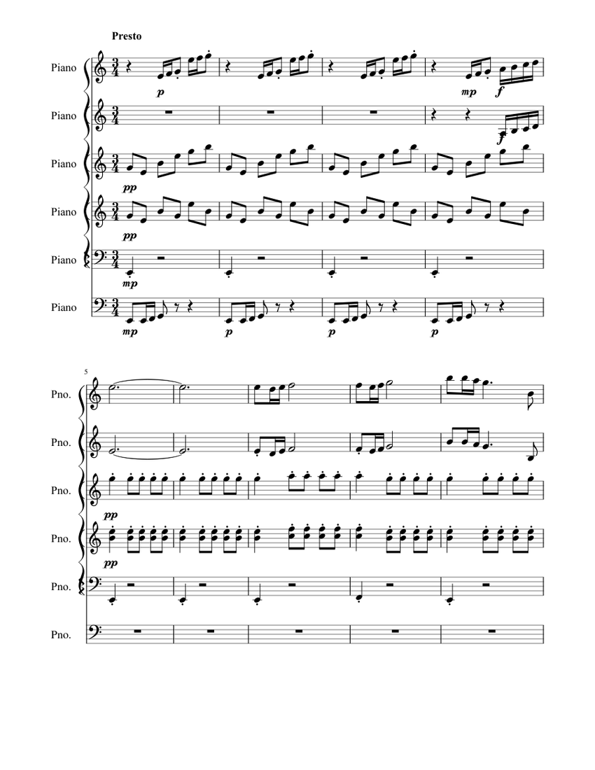 New and Incomplete Sheet music for Piano (Mixed Ensemble) | Musescore.com
