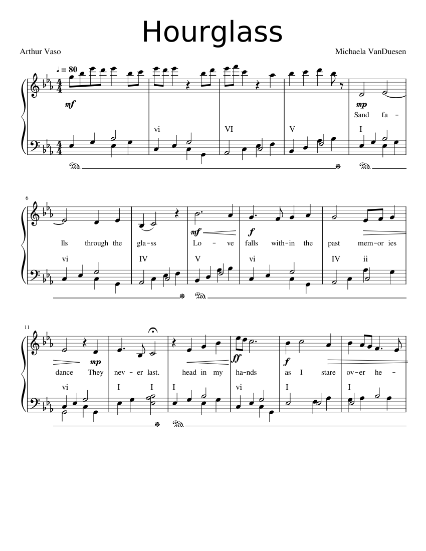 Hourglass Sheet music for Piano (Solo) Easy | Musescore.com