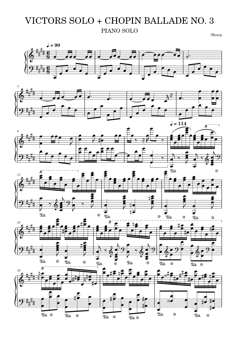 Ballade No.3, Op.47 – Frédéric Chopin VICTORS SOLO + CHOPIN BALLADE NO ...