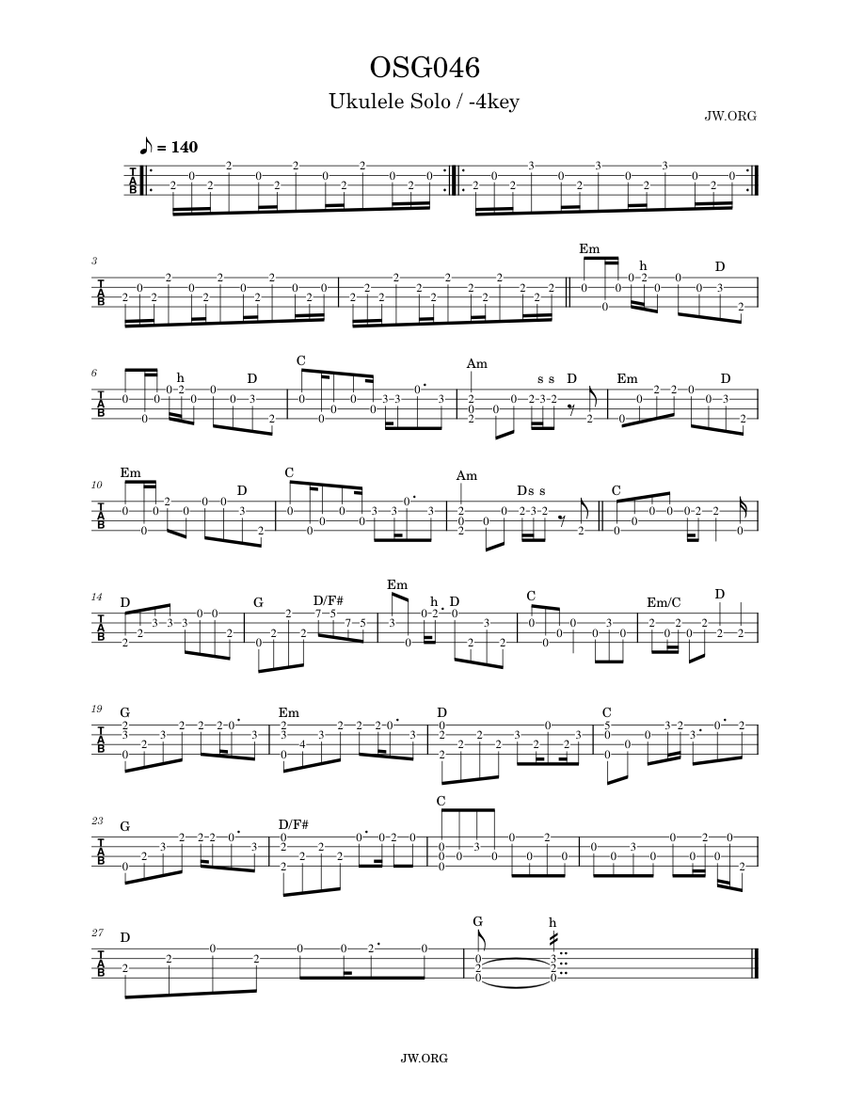 The_Search Sheet music for Ukulele (Solo) | Musescore.com