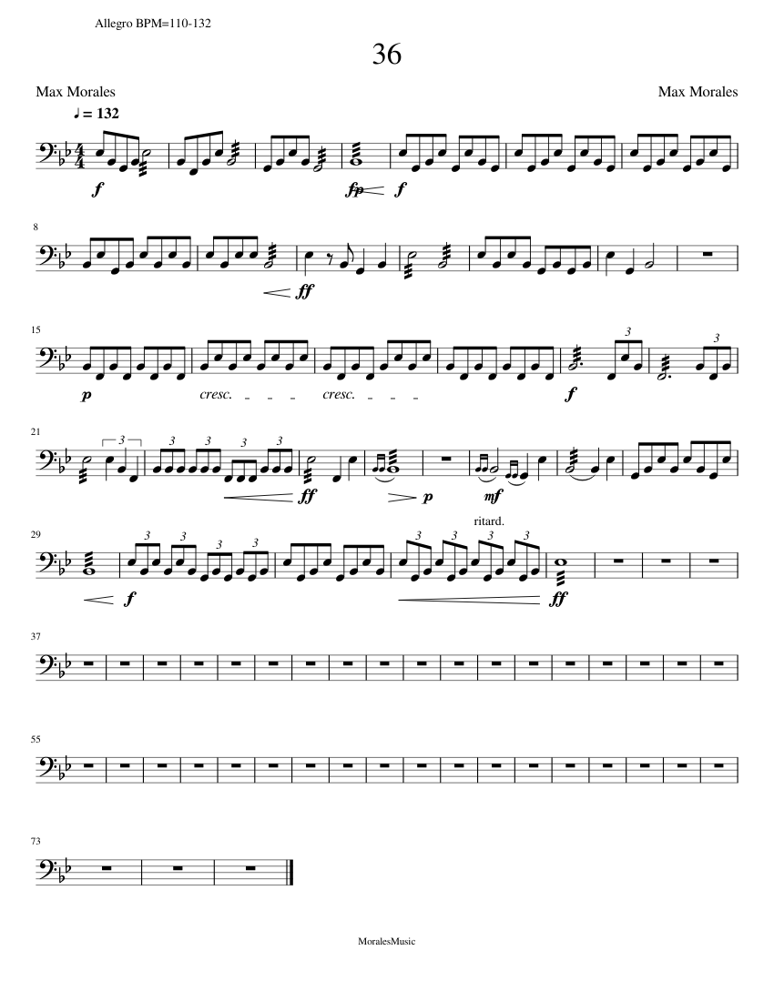 36 Timpani Final Sheet music for Timpani (Solo) | Musescore.com