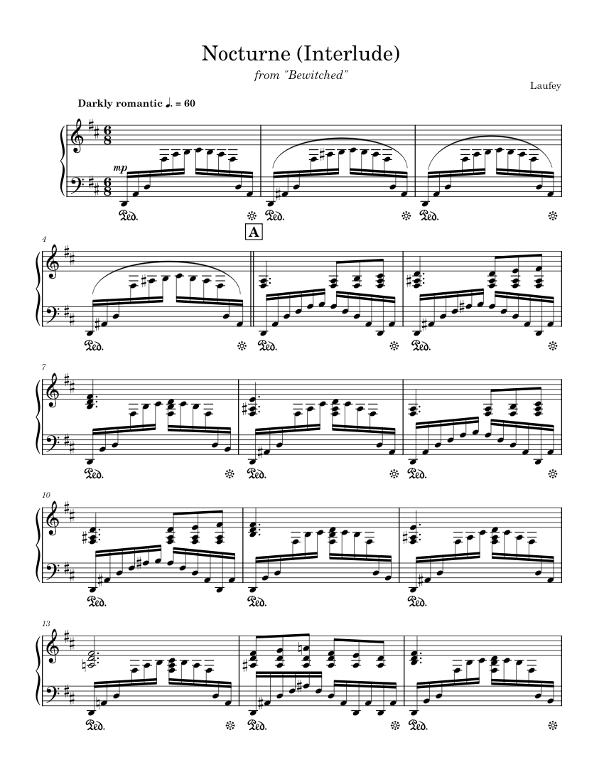Nocturne (interlude) – Laufey Sheet music for Piano (Solo) | Musescore.com