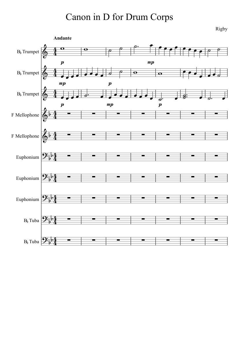 Drum Corps Sheet Music