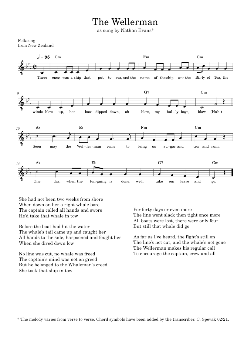 The Wellerman Sheet music for Guitar (Solo) | Musescore.com