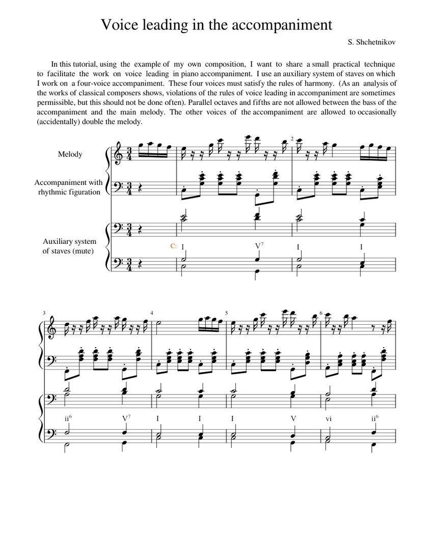 Voice_leading_in_the_accompaniment Sheet music for Piano (Piano Duo ...