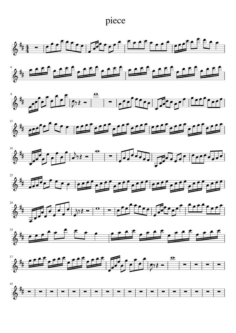 piece Sheet music for Piano (Solo) Easy | Musescore.com