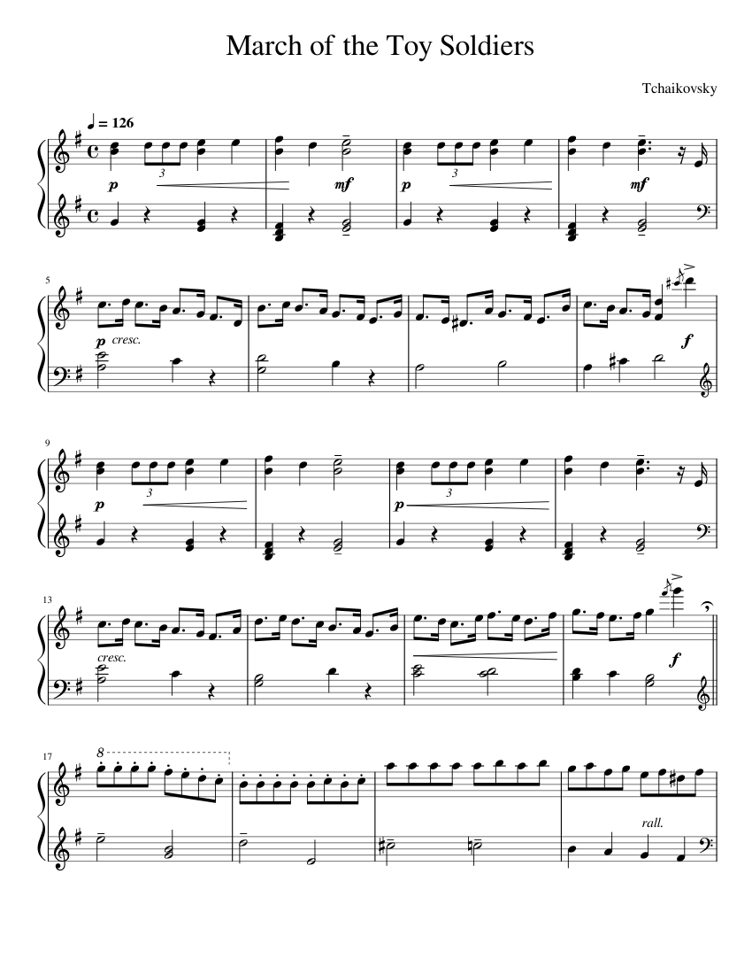 The Nutcracker, Op. 71, March – Pyotr Ilyich Tchaikovsky March of the ...