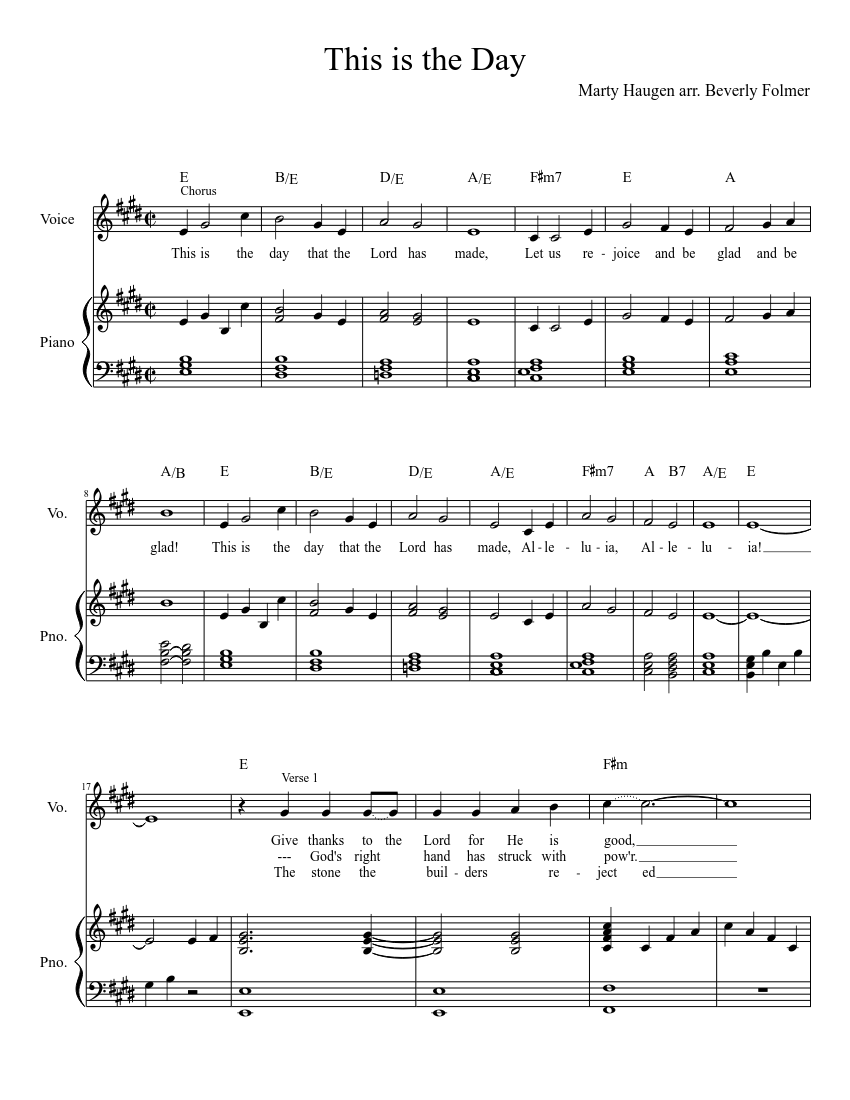 This is the Day Sheet music for Piano, Voice (other) (Piano-Voice ...
