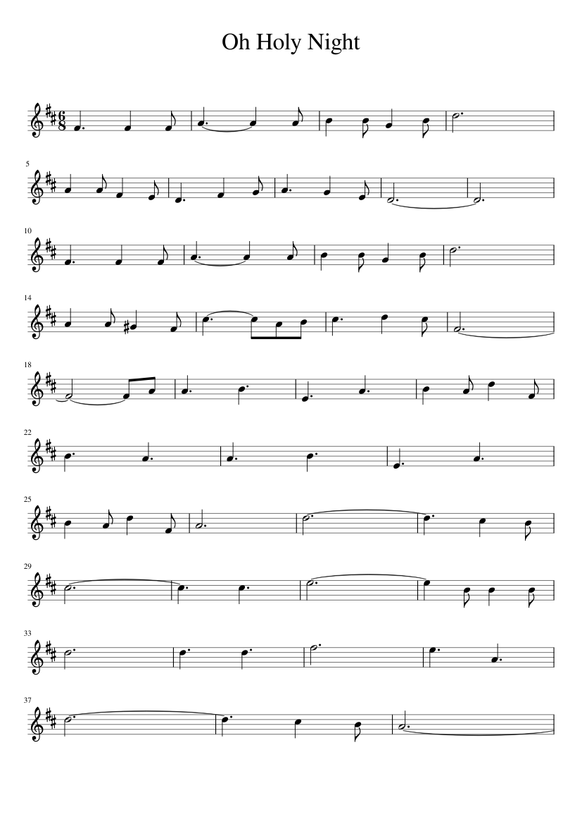 Oh Holy Night Sheet music for Piano (Solo) Easy | Musescore.com