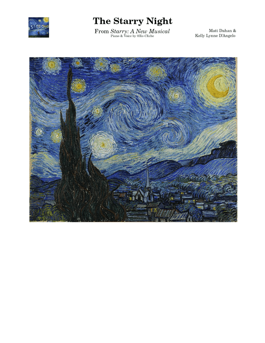 The Starry Night (from Starry: A New Musical) Sheet music for Piano ...