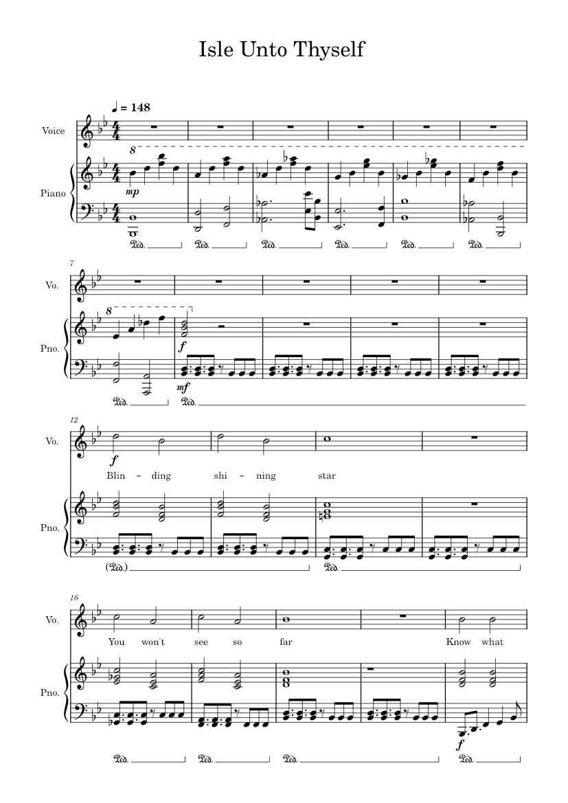 Isle Unto Thyself - Joe Hawley Sheet music for Piano, Voice (other ...