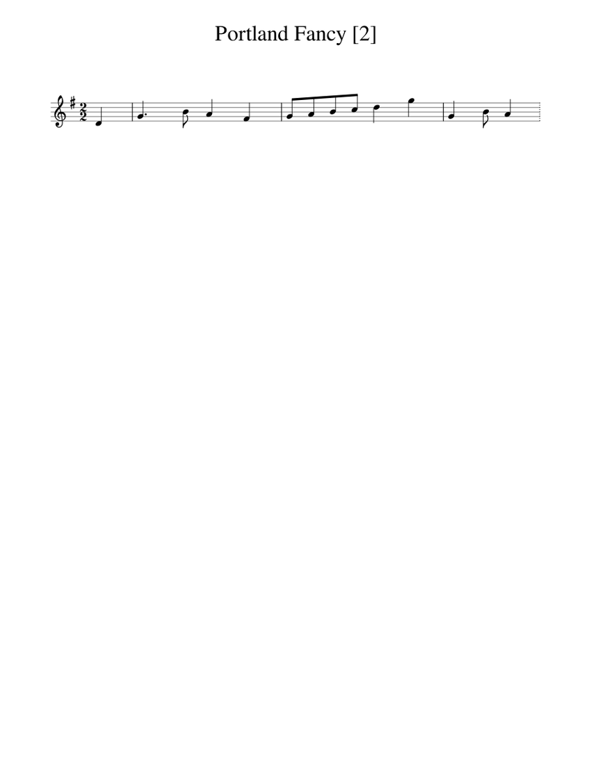 Portland Fancy Sheet music for Piano (Solo) Easy | Musescore.com