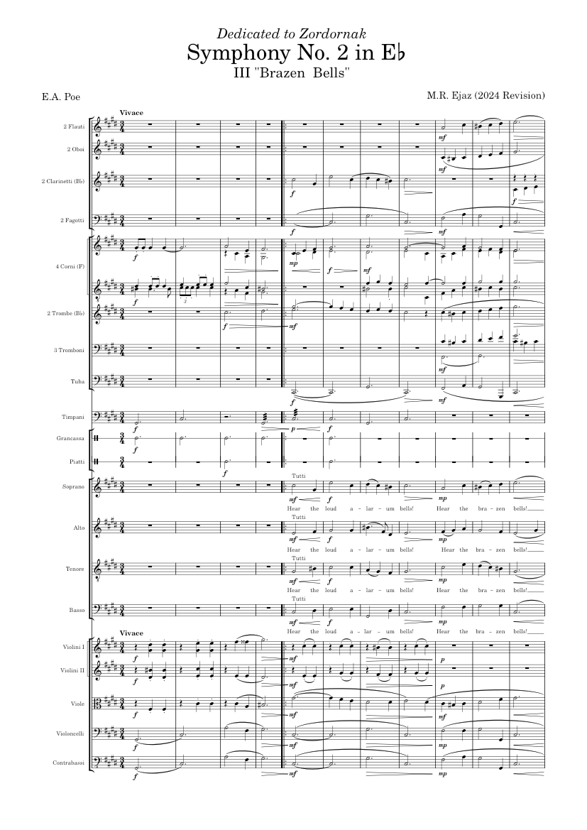 Symphony No. 2 (Mvmt III) - 2024 Revision – Seraphim0155 Sheet music ...