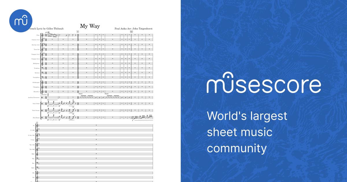 My way – Frank Sinatra My Way Sheet music for Trombone, Flute, Clarinet ...