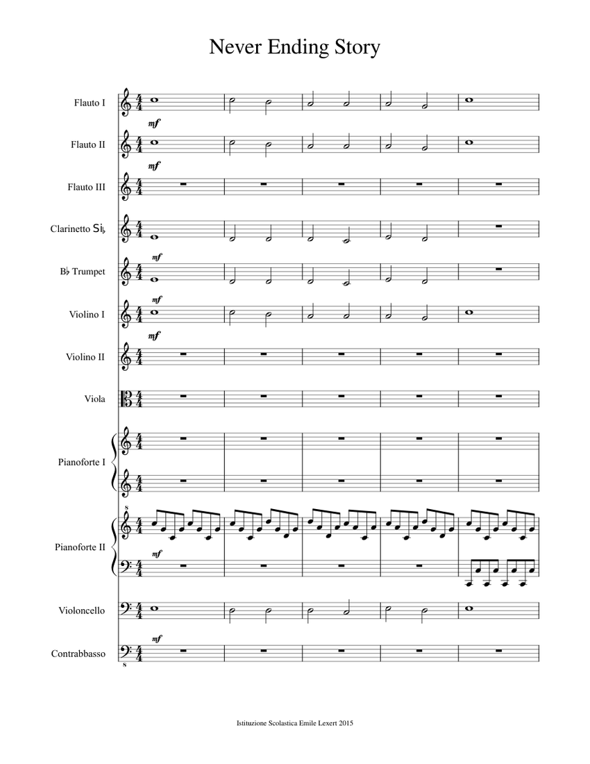 The_Never_Ending_Story (1) Sheet music for Trumpet in b-flat, Viola ...