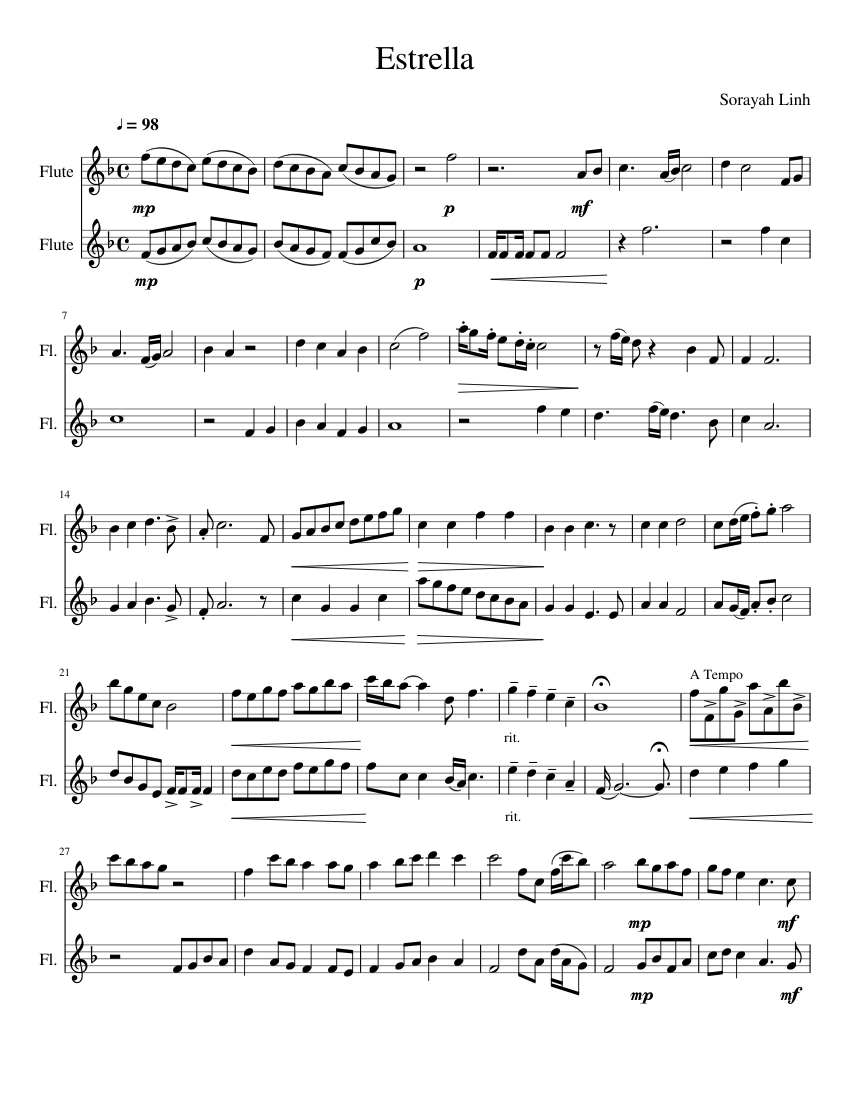 Estrella - piano tutorial