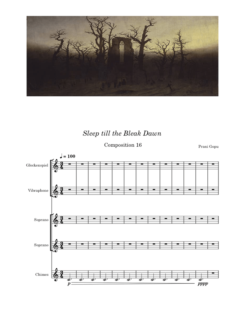 Sleep Till The Bleak Dawn - piano tutorial