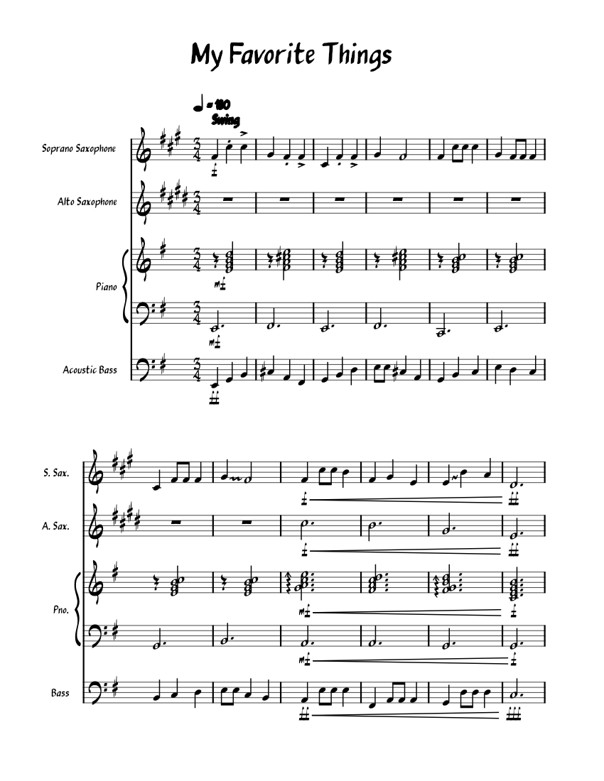 My Favorite Things (from The Sound of Music) – Rodgers & Hammerstein My ...