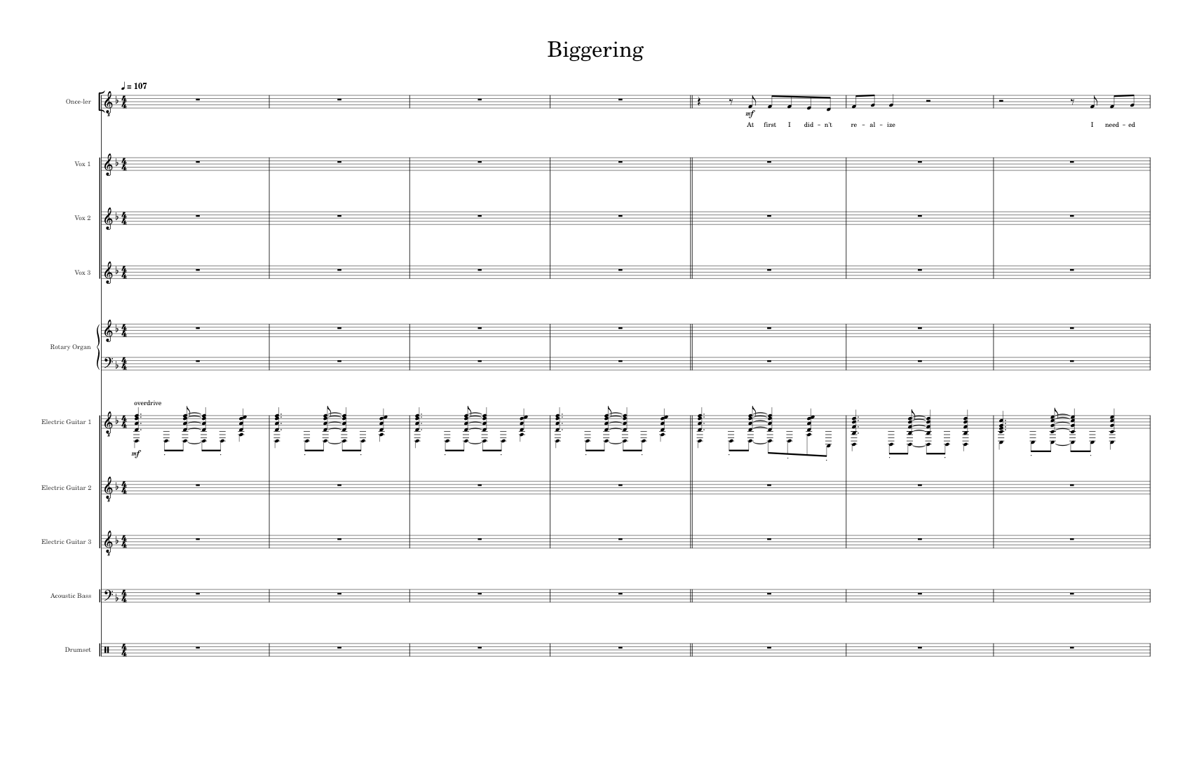 Biggering (From The Lorax) – John Powell and Cinco Paul (Transcription ...
