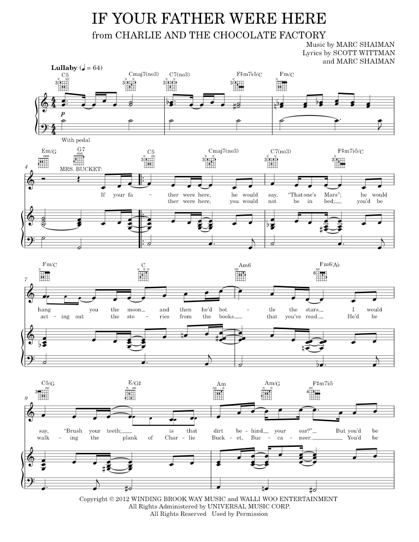 Play Official version of If Your Father Were Here sheet music by Marc ...