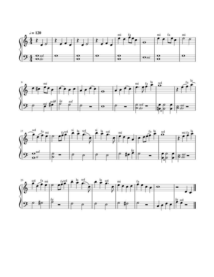 UMI Sheet music for Piano (Solo) Easy | Musescore.com