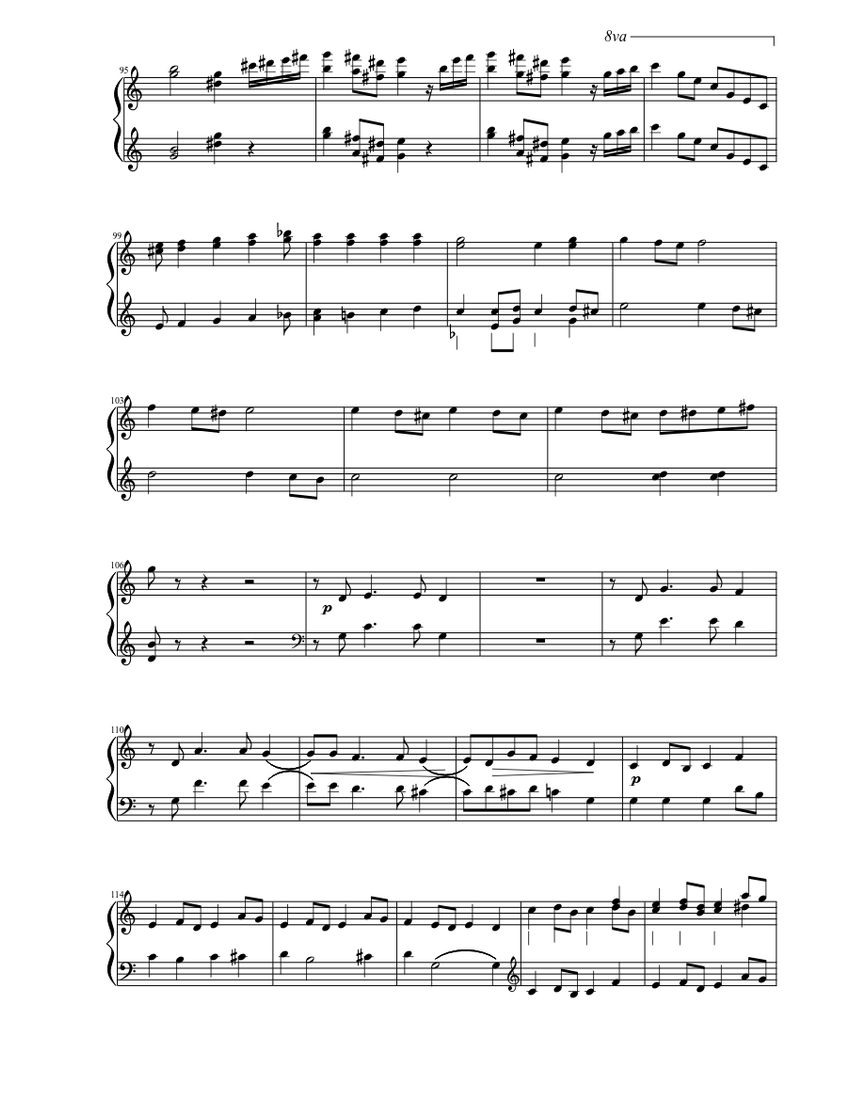 p4 Sheet music for Piano (Solo) | Musescore.com