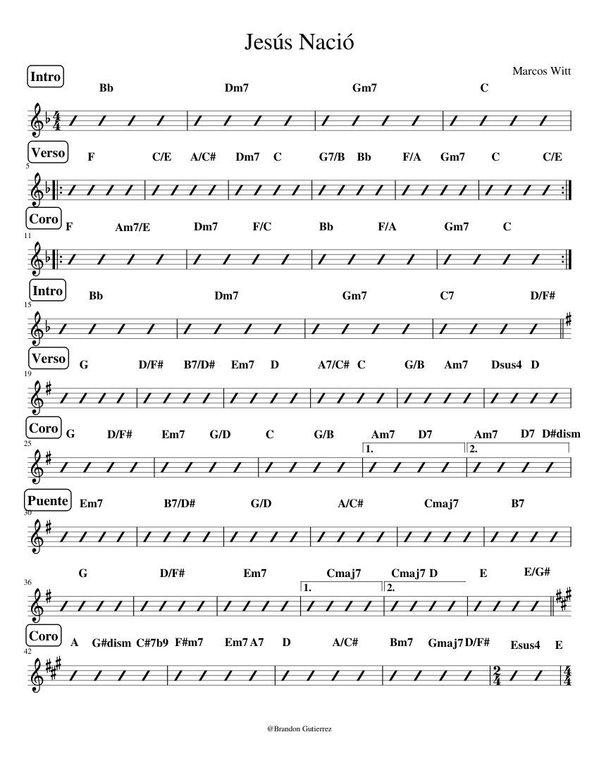 Jesus Nacio Sheet music for Vocals (Solo) | Musescore.com
