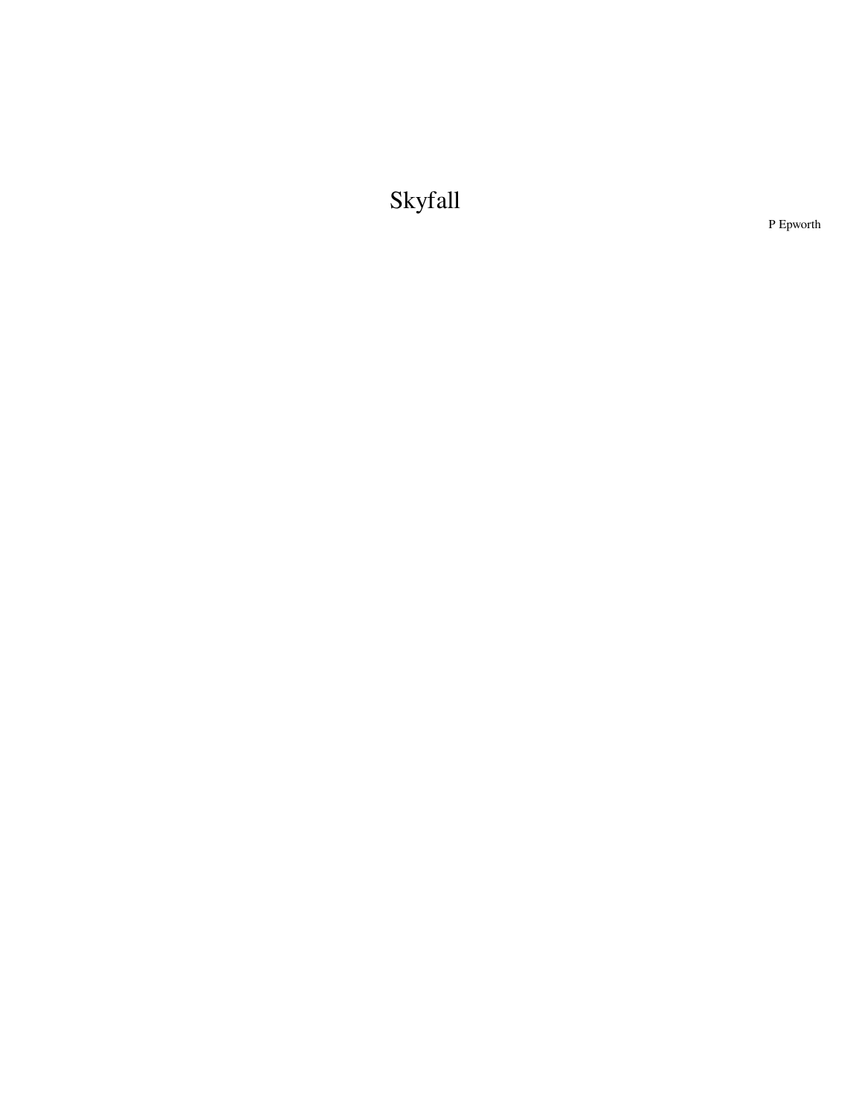 Skyfall Sheet music for Trombone, Alto, Clarinet in b-flat, Clarinet ...