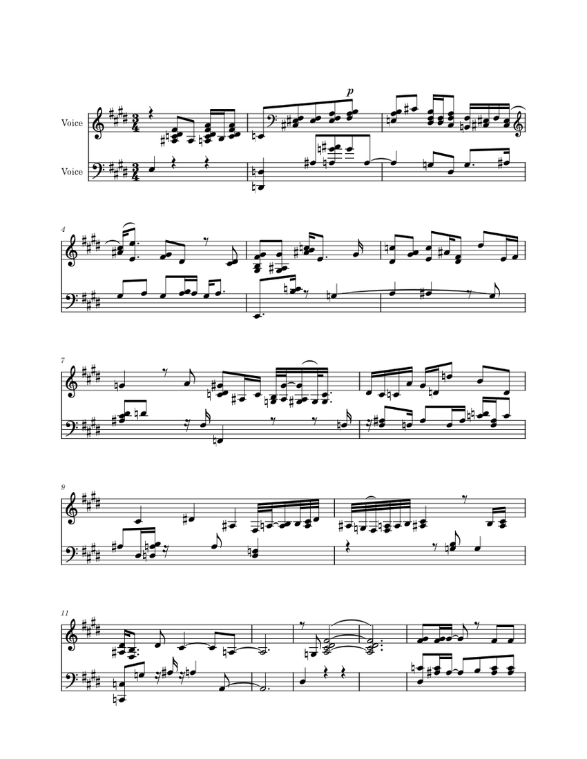 Chanson Du Jour Trois Sheet music for Vocals (Solo) | Musescore.com
