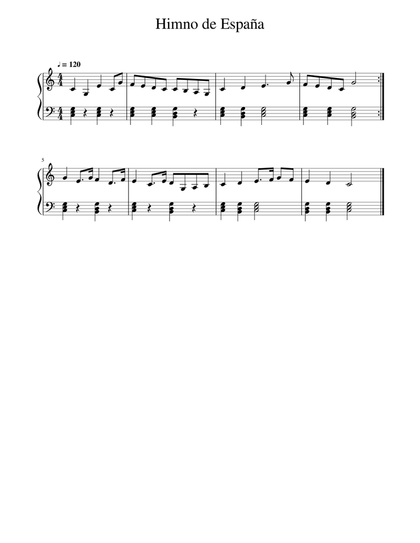 HE Sheet music for Piano (Solo) Easy | Musescore.com