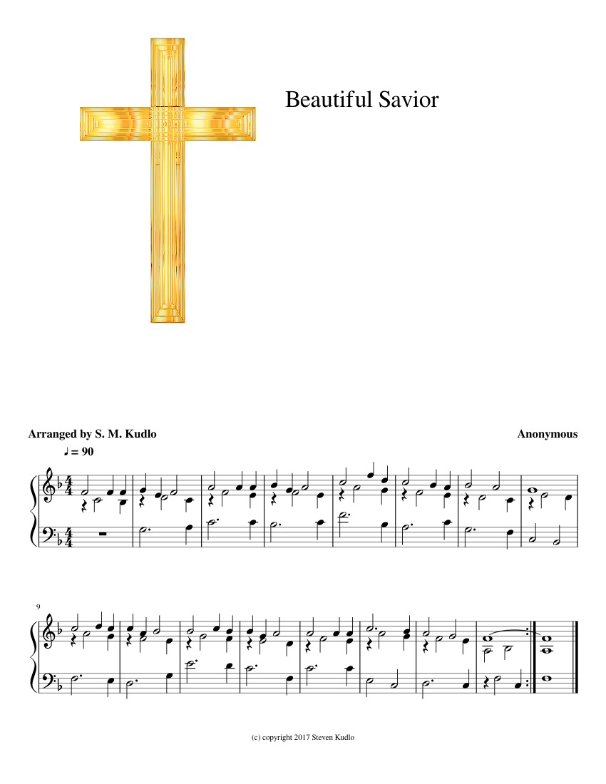 Beautiful Savior Sheet music for Piano (Solo) Easy | Musescore.com