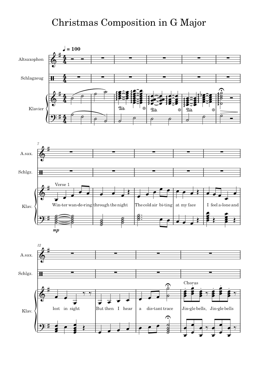 Christmas_Composition_in_G_Major Sheet music for Piano, Saxophone alto ...