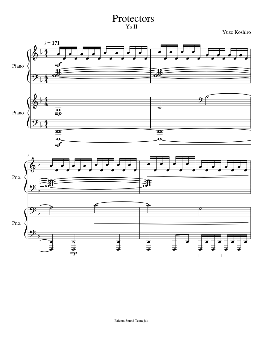 Protectors Sheet music for Piano (Piano Duo) | Musescore.com