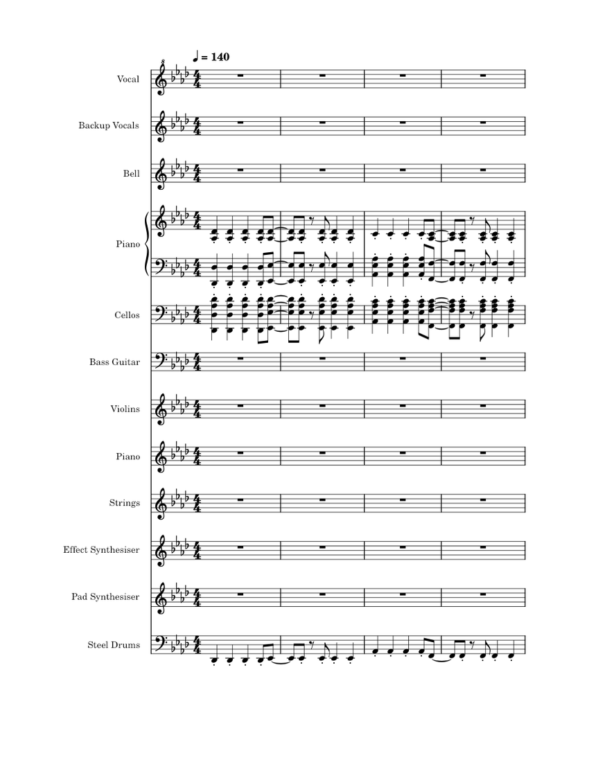 Viva la Vida Full Band (And Strings) Sheet music for Piano, Trumpet in ...