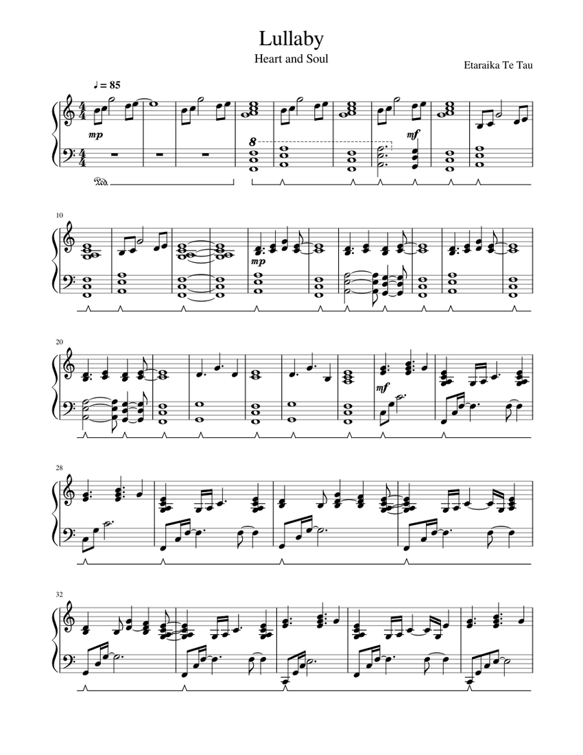 Lullaby Sheet music for Piano (Solo) | Musescore.com
