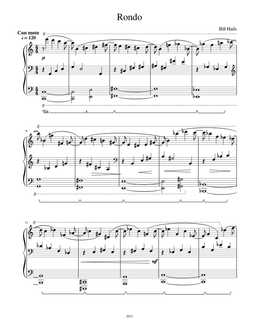 Rondo Sheet music for Piano (Solo) | Musescore.com