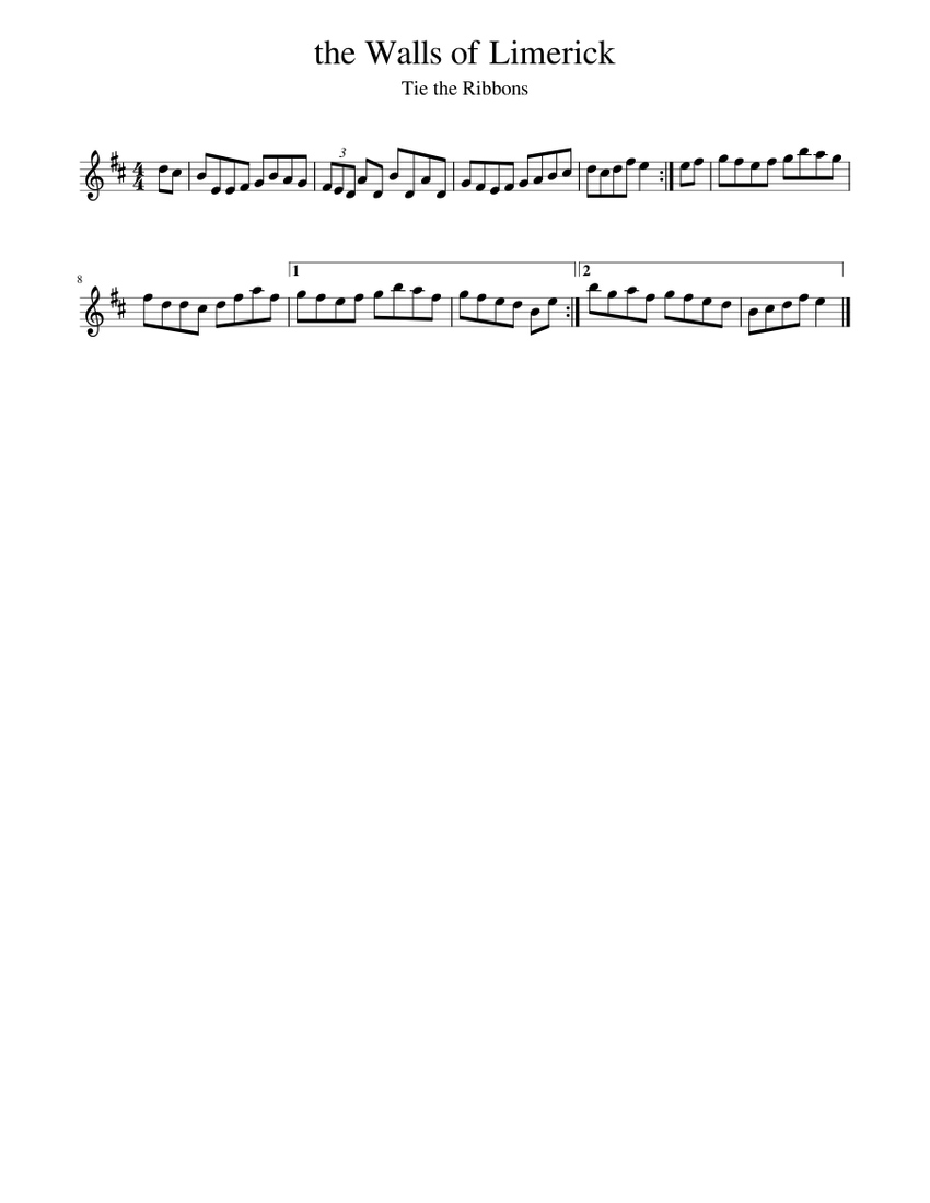 the Walls of Limerick Sheet music for Piano (Solo) | Musescore.com